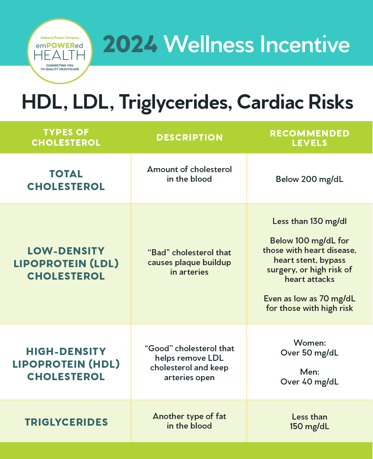 2024 Wellness Incentive | What is Cholesterol, LDL, HDL, and ...