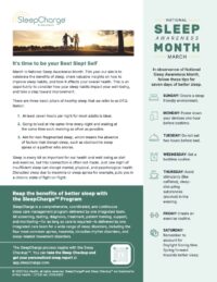 March is National Sleep Awareness Month – Alabama Power | nourish