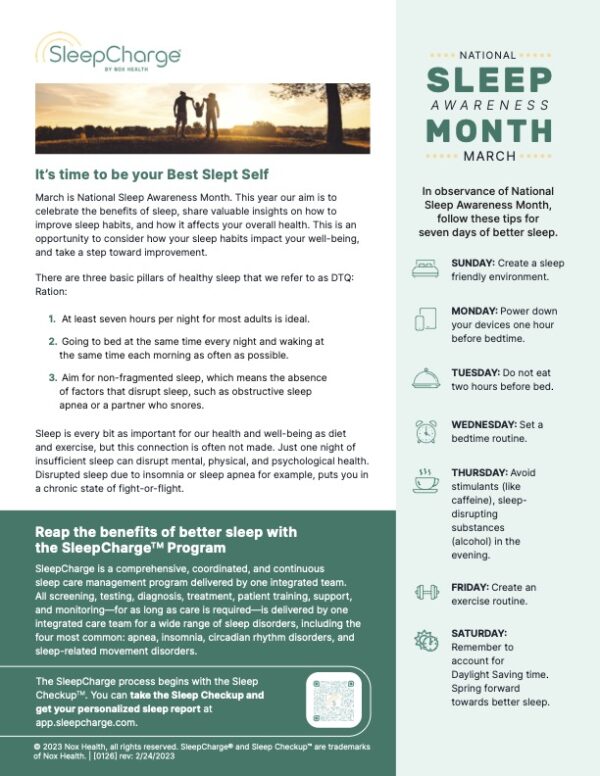 March is National Sleep Awareness Month – Alabama Power | nourish